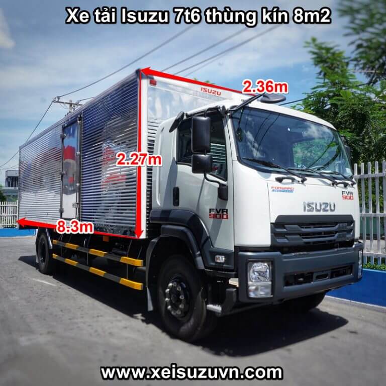 Isuzu FVR 900 Thùng Kín 8m2 - 7T6, TSKT, FVR34SE4